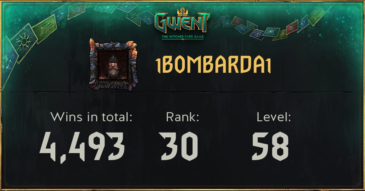 1BoMBarDa1 - GWENT: The Witcher Card Game