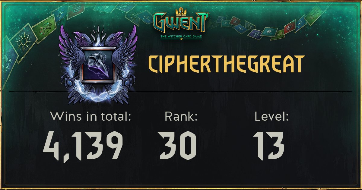 CiphertheGreat - GWENT: The Witcher Card Game