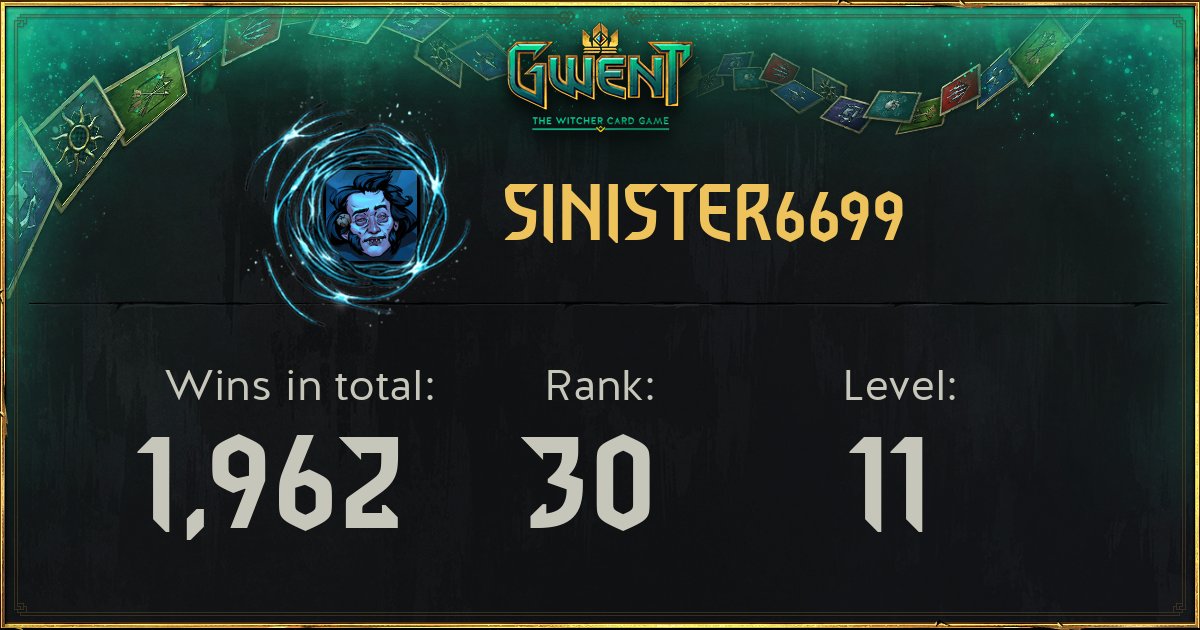 Sinister6699 - GWENT: The Witcher Card Game