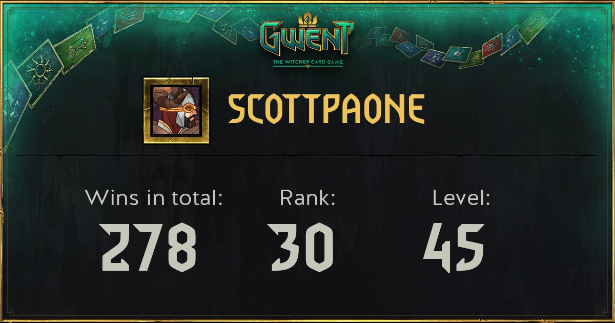 scottpaone - GWENT: The Witcher Card Game